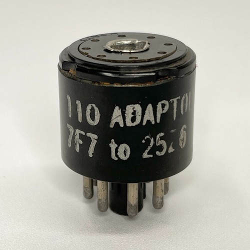 Vintage Adaptol 110 Tube Socket Adapter Used To Replace 7F7 Tube with ...