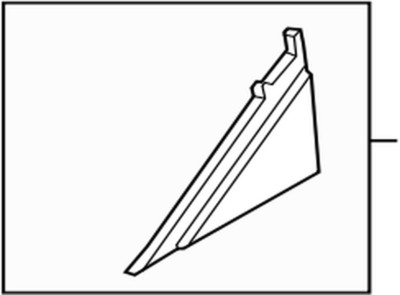 86180C1000 Hyundai Garnish assydelta lh 86180C1000, New Genuine OEM ...