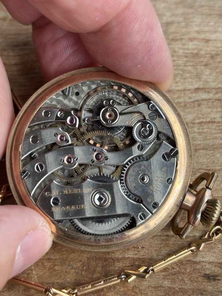 Antique C.H. Meylan Men’s 21 Jewel Pocket Watch, No Reserve | eBay