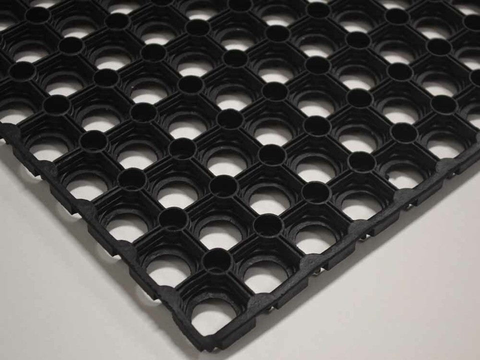 Large Rubber Mats Heavy Duty Ring Matting Entrance Big Safety Workplace ...