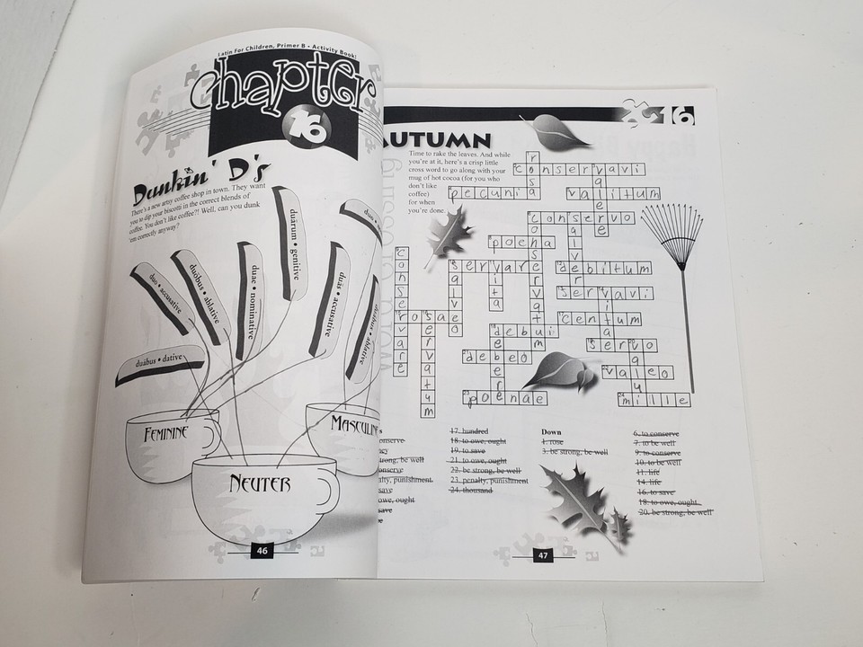 LATIN FOR CHILDREN - Activity Book - Primer B , Classical Latin by Rob ...