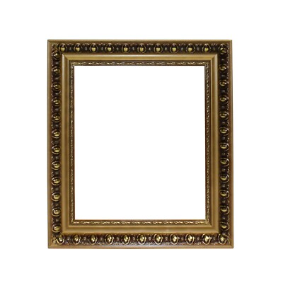 F2 Wood Golden Scroll Motif Rim Rectangular Picture Painting Frame ...