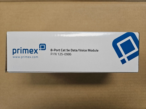Primex 125-0986 8-port Cat 5e Data/voice Patch Panel Module for sale ...