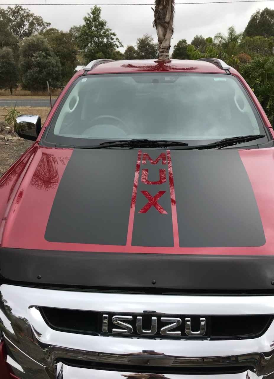 2013-2023 Isuzu MU-X Bonnet stripes decals stickers decal sticker MUX ...