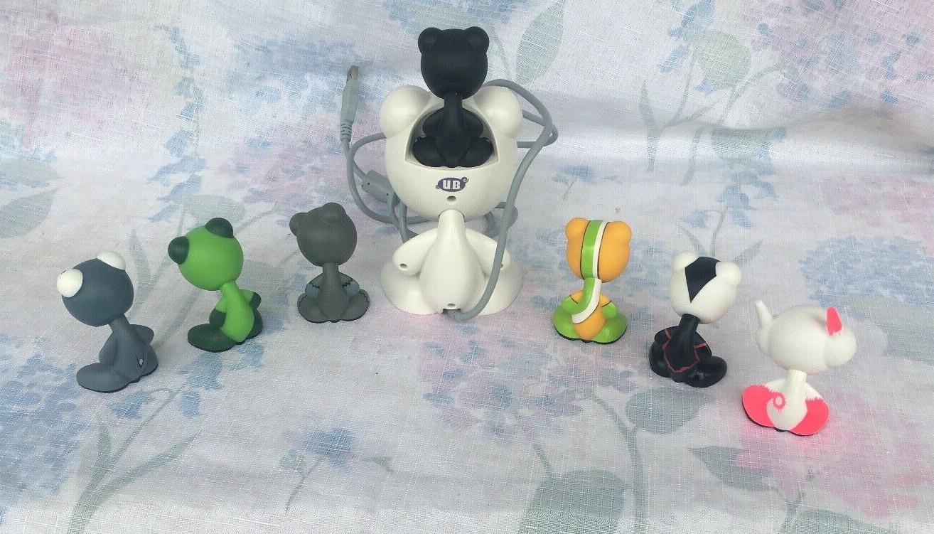 UB Funkeys Radica Lot of 7 Funkeys and 1 Port USB Hub Dock Base | eBay