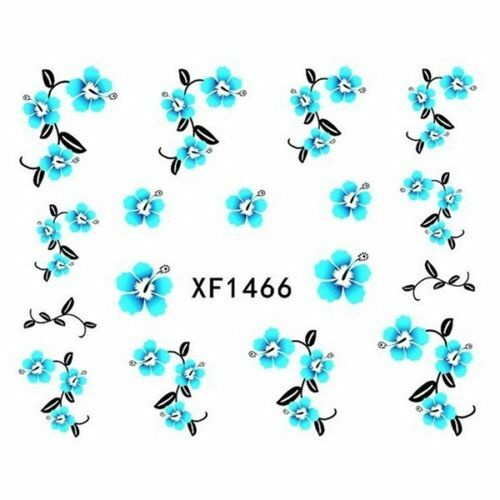Nail Art Water Transfer Sticker Decal Stickers Pretty Flowers Pink