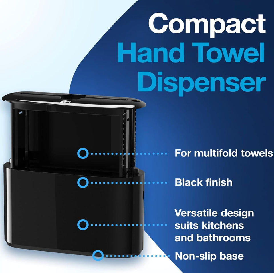 Tork Xpress CounterTop Universal Paper Towel Dispenser, Multifold H2 ...