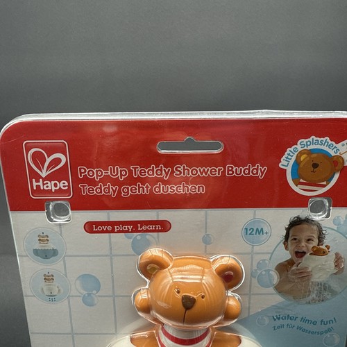Hape Pop-Up Teddy Shower Buddy | Award Winning Little Fun Baby Bath Toy ...
