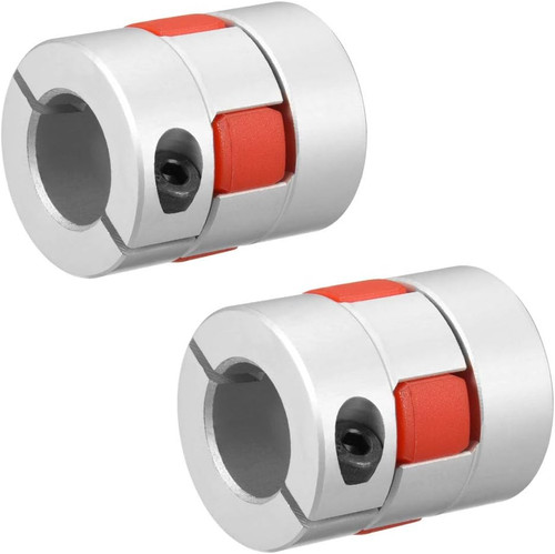 2pcs Shaft Coupling 15mm to 15mm Bore L35xD30 Flexible Coupler Joint ...