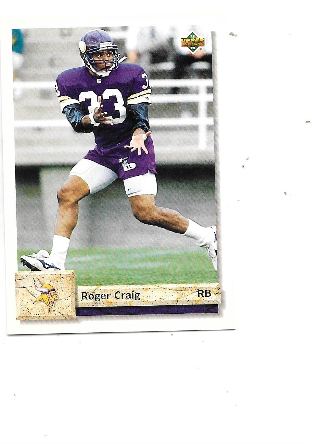 Roger Craig 1992 Upper Deck Football Card #500 Minnesota Vikings | eBay