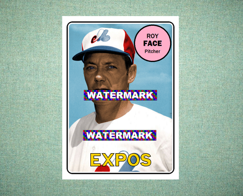 Roy Face Montreal Expos 1969 Style Custom Baseball Art Card | eBay