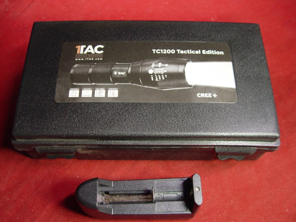 Tactical CREE TC1200 Brightest LED Flashlight Kit XML2 Torch ...