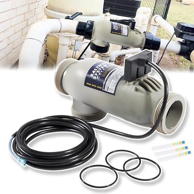 For Zodiac Jandy R0452400 3-Port Salt Cell +16ft DC Power Cord+ ...