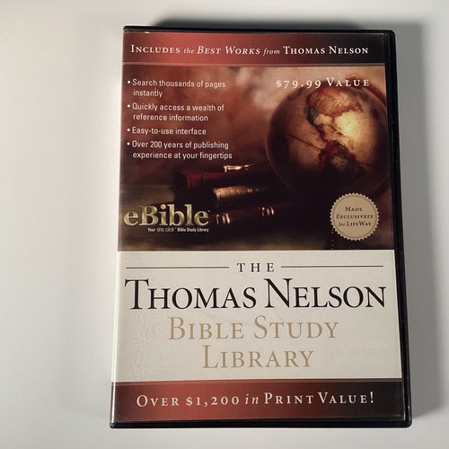 The Thomas Nelson Bible Study Library (CD-Rom, 2006) eBible 2-Disc ...