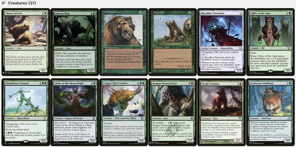 Ayula, Queen Among Bears BEAR TRIBAL Magic MTG Custom Commander Deck | eBay