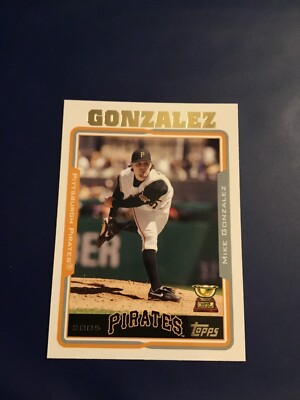 2005 Topps # 454 MIKE GONZALEZ Rookie Gold Cup Pittsburgh Pirates Nice ...
