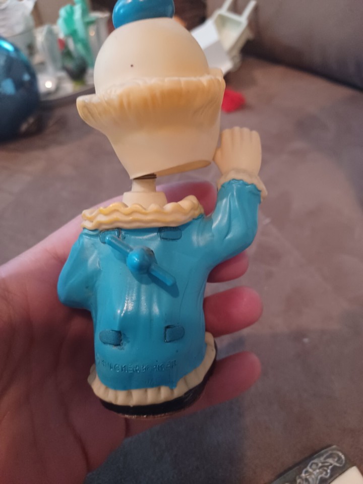 Vintage Knickerbocker Clown Wind Up Dancing Animals Toy Bobble Head ...
