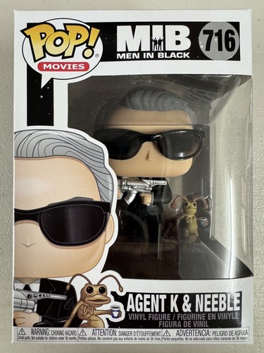 Agent K & Neeble 716 ~ Men in Black ~ Funko Pop Vinyl + FREE POP ...