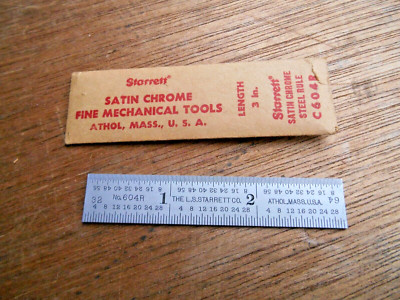 Rules - Starrett Scale