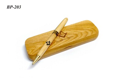 New Masonic Pen w/Wooden box | eBay