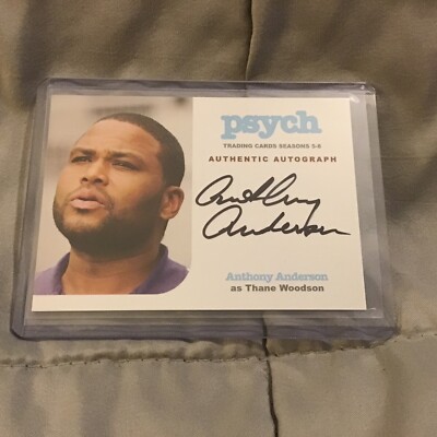 Psych seasons 5-8 autograph card AA of Anthony Anderson as Thane ...