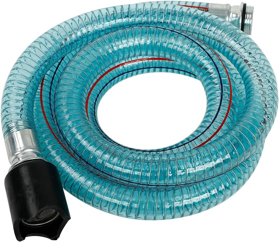 Suction Hose Fuel Transfer Pump Threaded Couplings Oil Diesel Kerosene ...