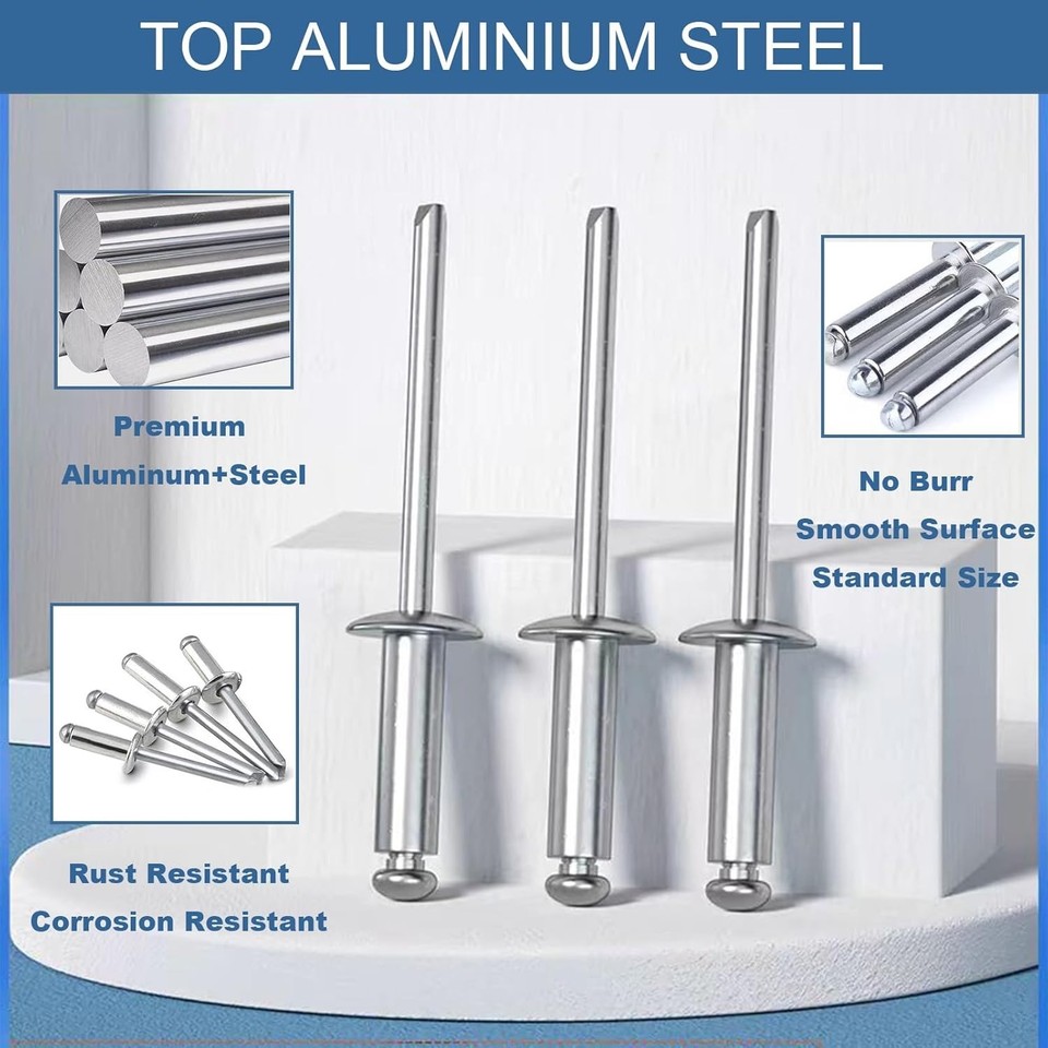 620Pcs Pop Rivets Assortment Kit, 14 Sizes 304 Stainless Steel Pop ...