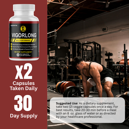 VigorLong Men Supplement Formula for Energy & Stamina, Vigor Long | 8 ...