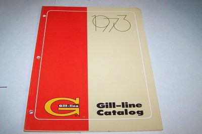 Vintage Catalog #569 - 1973 GILL-LINE advertising sticker decal etc ...