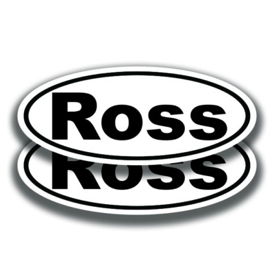 ROSS NAME DECALs 2 Stickers Bogo Car Truck Bumper Window | eBay
