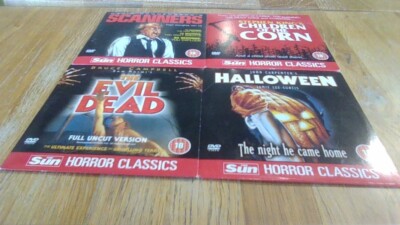 HALLOWEEN THE EVIL DEAD SCANNERS CHILDREN OF THE CORN UK PROMO DVD 4 ...