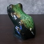 Vintage Howard Pierce Large Green Frog Porcelain Art Pottery MCM ...