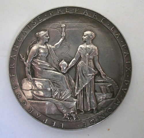 Egypt-France, Silver Medal 1869, Suez Canal by O. Roty- 42 mm | eBay