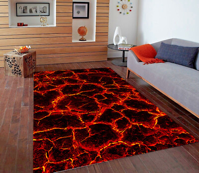 Hot Lava Rug, Fire Rug, Fire Carpet, Lava Carpet, Lava Rug, Floor is ...