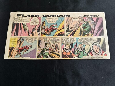 #12a FLASH GORDON by Mac Raboy Sunday Third Page Comic Strip Novermber 30, 1958 | eBay