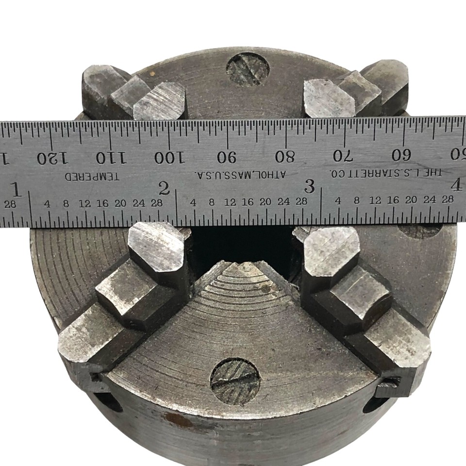 5C Chuck Collet 3" Independent 4 Jaw Chuck Mounted To A 5c Collet ...