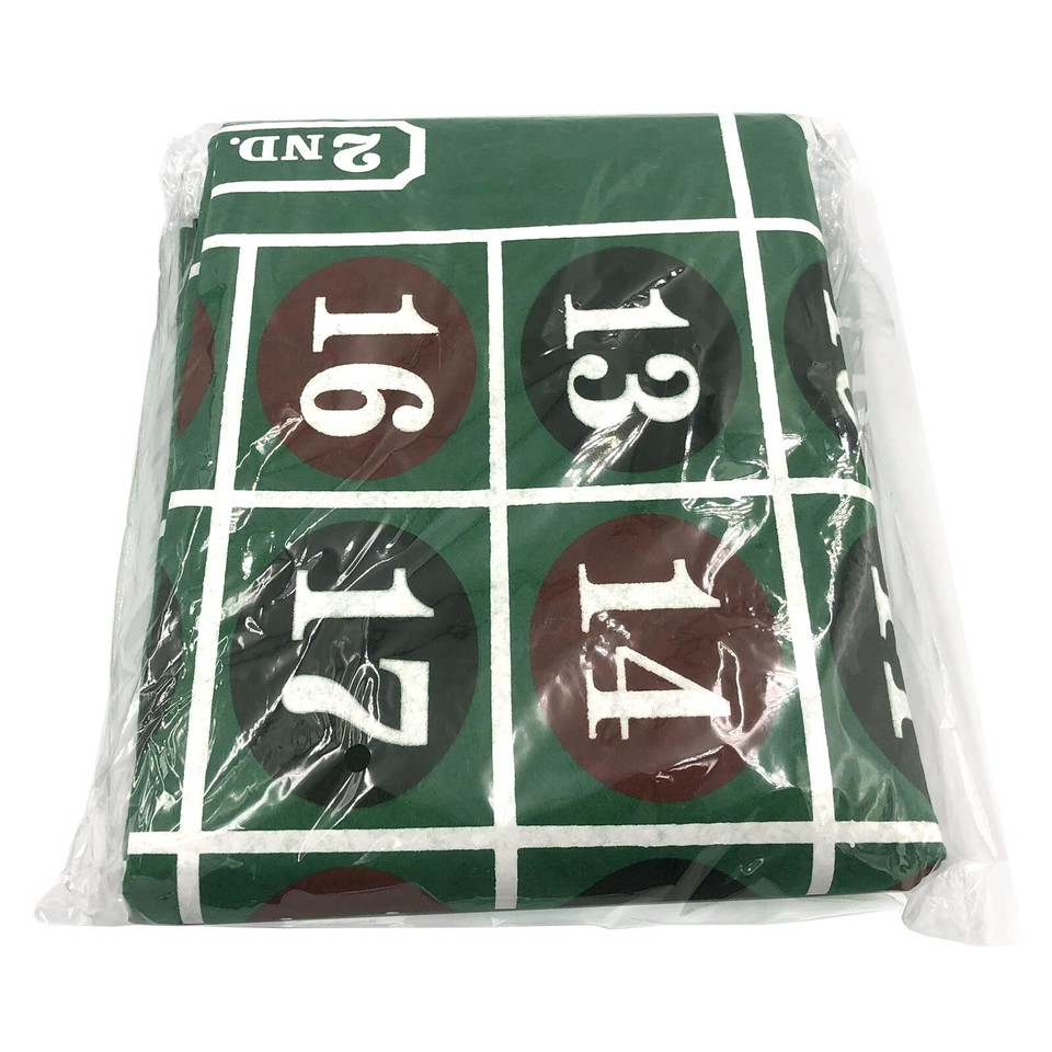 Roulette Table Top Felt Layout - 36" x 72" Rectangle Las Vegas Style ...