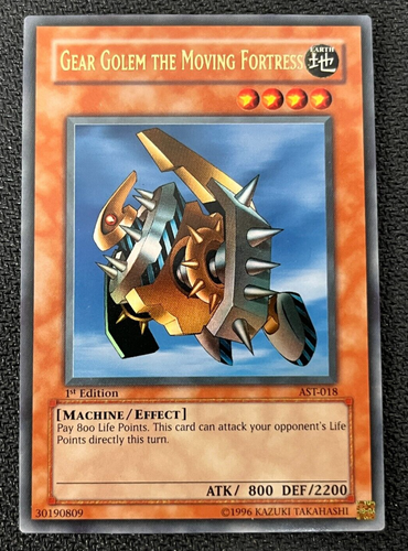 2004 Yu-Gi-Oh Gear Golem Moving Fortress AST-018 1st Edition Rare Mint ...