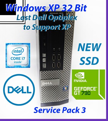Windows XP PRO SP3, NVIDIA GAMING PC- Dell Optiplex 7010, i7, NEW SSD ...