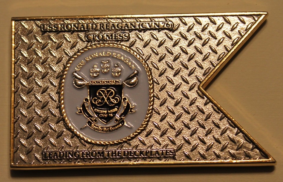 USS Ronald Reagan (CVN-76) Chief's Mess Navy Challenge Coin | eBay