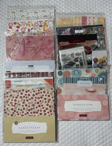 CTMH MIXED Paper Packet Kit Stickease Die-Cut Scrapbooking Lot - List ...