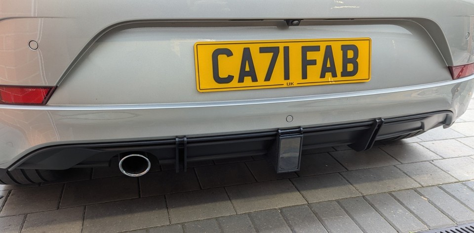 VW Up! GTI Rear Diffusers inc F1 Style Brake Light - CENTRE AND SIDE ...