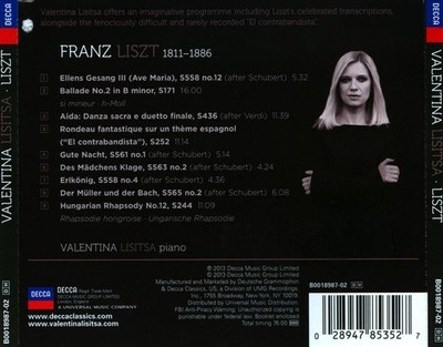VALENTINA LISITSA VALENTINA LISITSA PLAYS LISZT NEW CD 28947853527| eBay