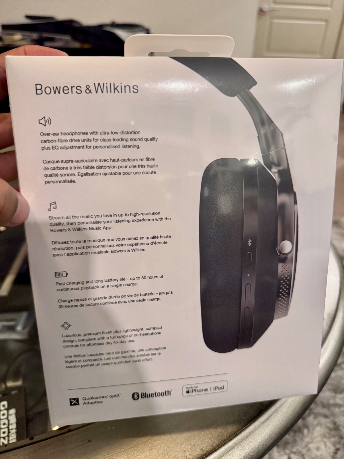 Bowers & Wilkins Px8 Wireless Over-Ear Headphones - Black for sale ...
