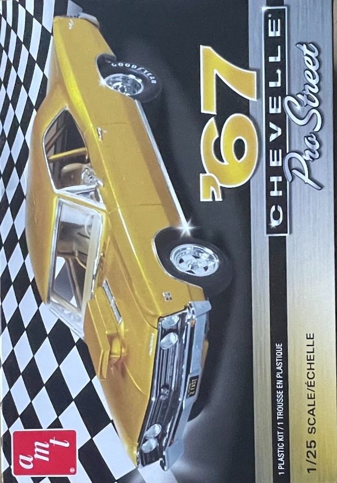 67 Chevelle Pro Street AMT Scale 1:25 ( decals ) No Box | eBay