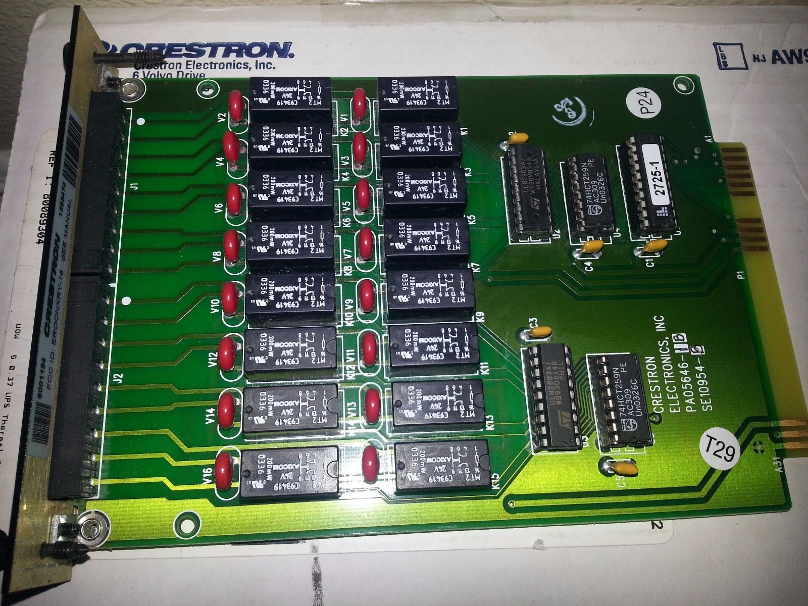 CRESTRON CNXRY-16 16 RELAY CONTROL CARD PAC2 PRO2 AV2 | eBay