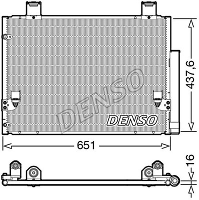 DENSO AC Condenser For TOYOTA Hilux VII 05-15 884600K010 | eBay