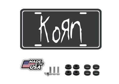 KORN license plate metal wall sign front tag vanity plate -Music Band ...