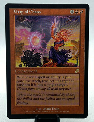 GRIP OF CHAOS - SCOURGE - MTG - ENCHANTMENT - RED - RARE - NM | eBay