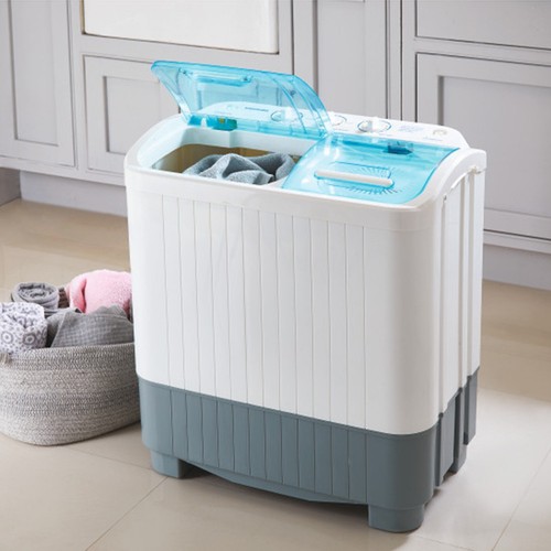 Portable Twin Tub Washing Machine & Spinner Gravity Drain Clothes ...